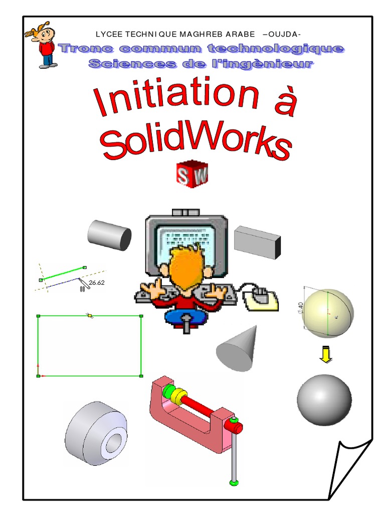 travaux pratiques solid works.pdf | Bouton (informatique) | Cercle