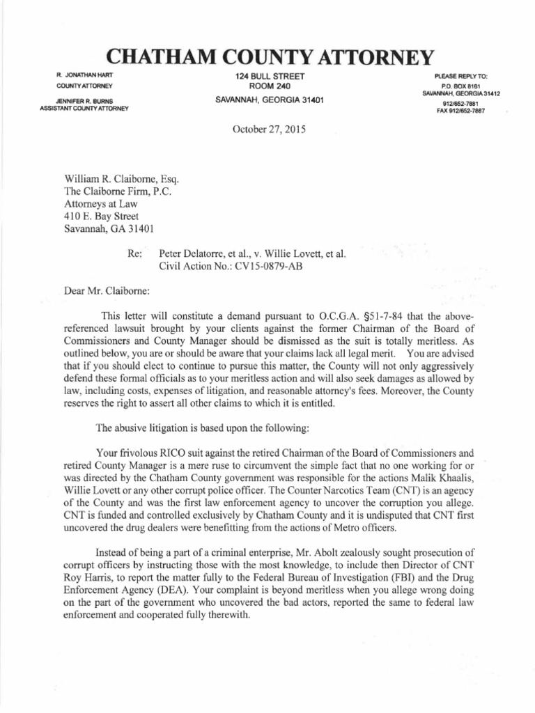 Attorney Will Claiborne Abusive Litigation Letter | Bureau Of Alcohol ...