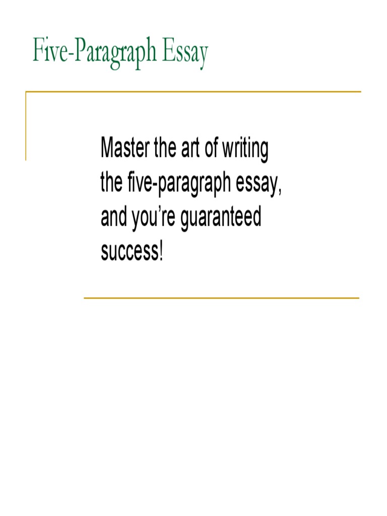 5 Paragraph Essay | PDF