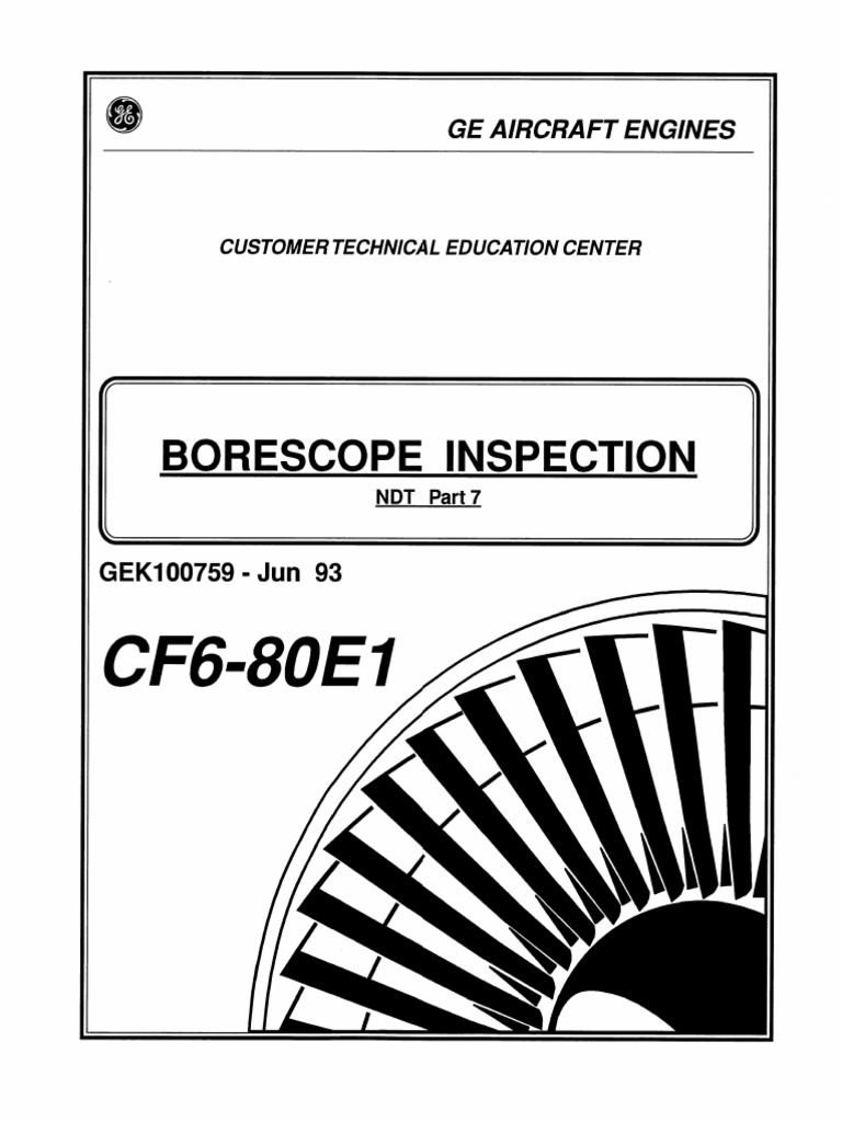 CF6-80E1 Borescope GEK100759 | PDF
