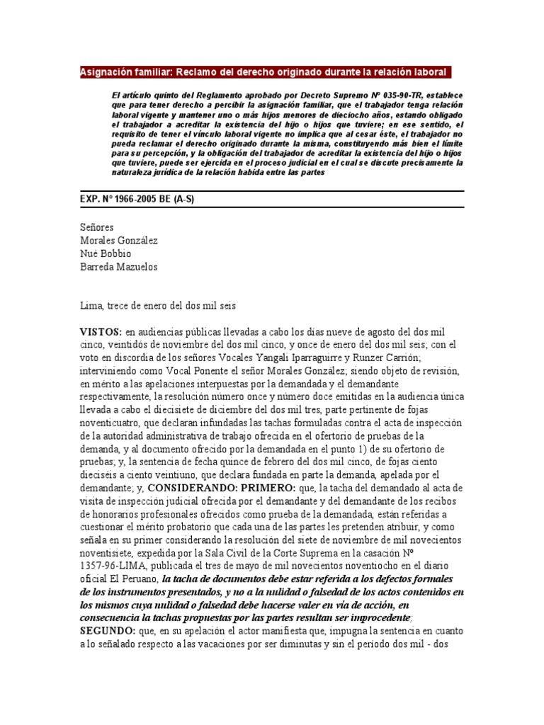 Sentencia Laboral | PDF | Derecho laboral | Salario mínimo