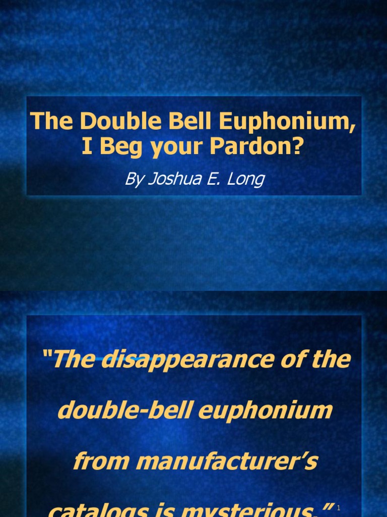 The Double Bell Euphonium | PDF | Trombone | Elementary Organology