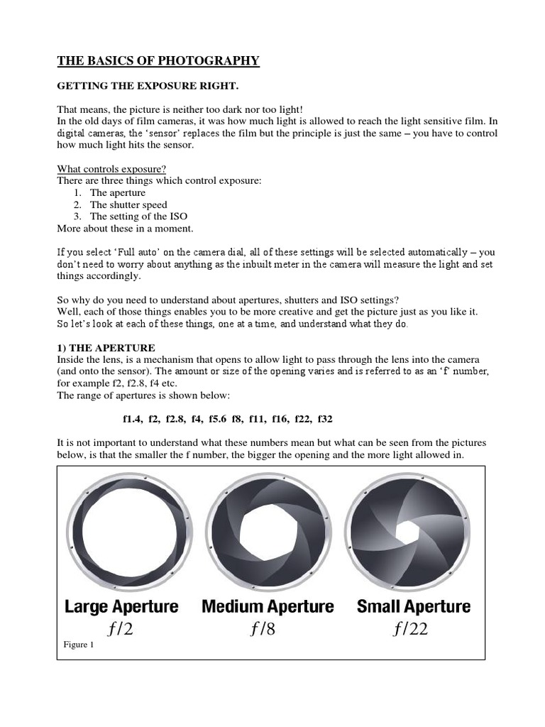 Understanding Exposure in Photography | PDF | Shutter Speed | Exposure ...