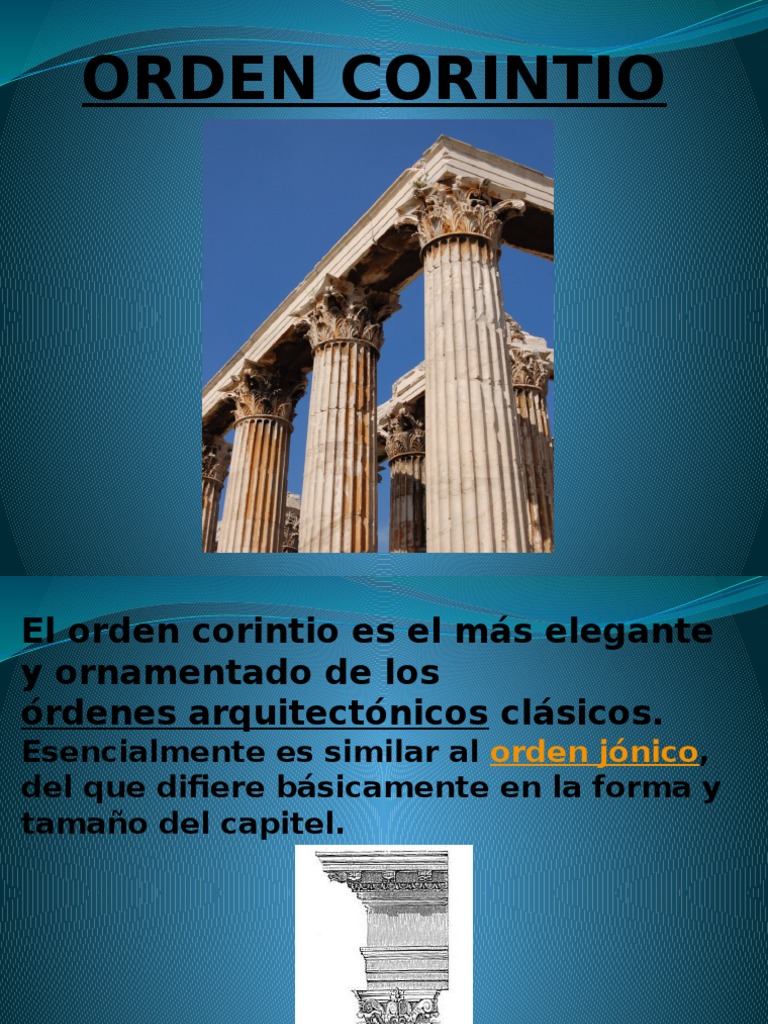 Características del Orden Corintio | PDF | Diseño arquitectonico ...