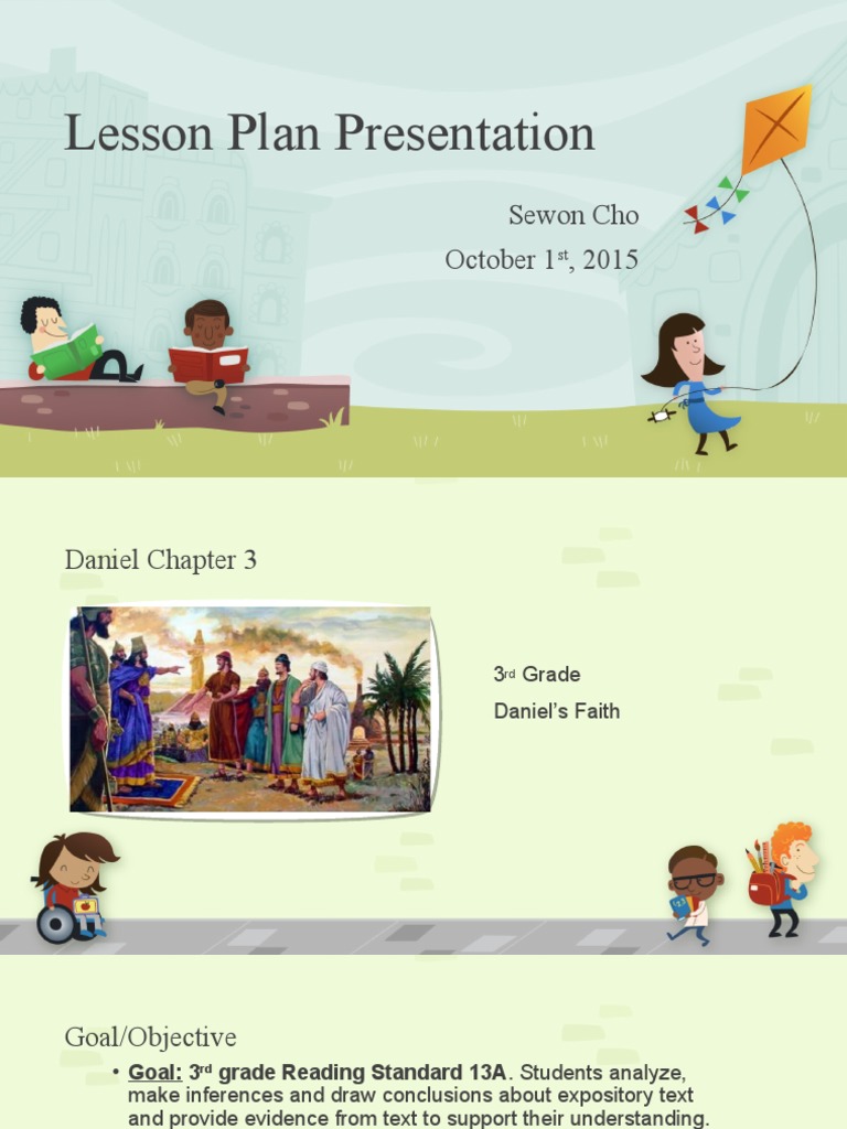 3rd Grade Daniel Chapter 3 Lesson Plan | PDF | Social Science | Wellness