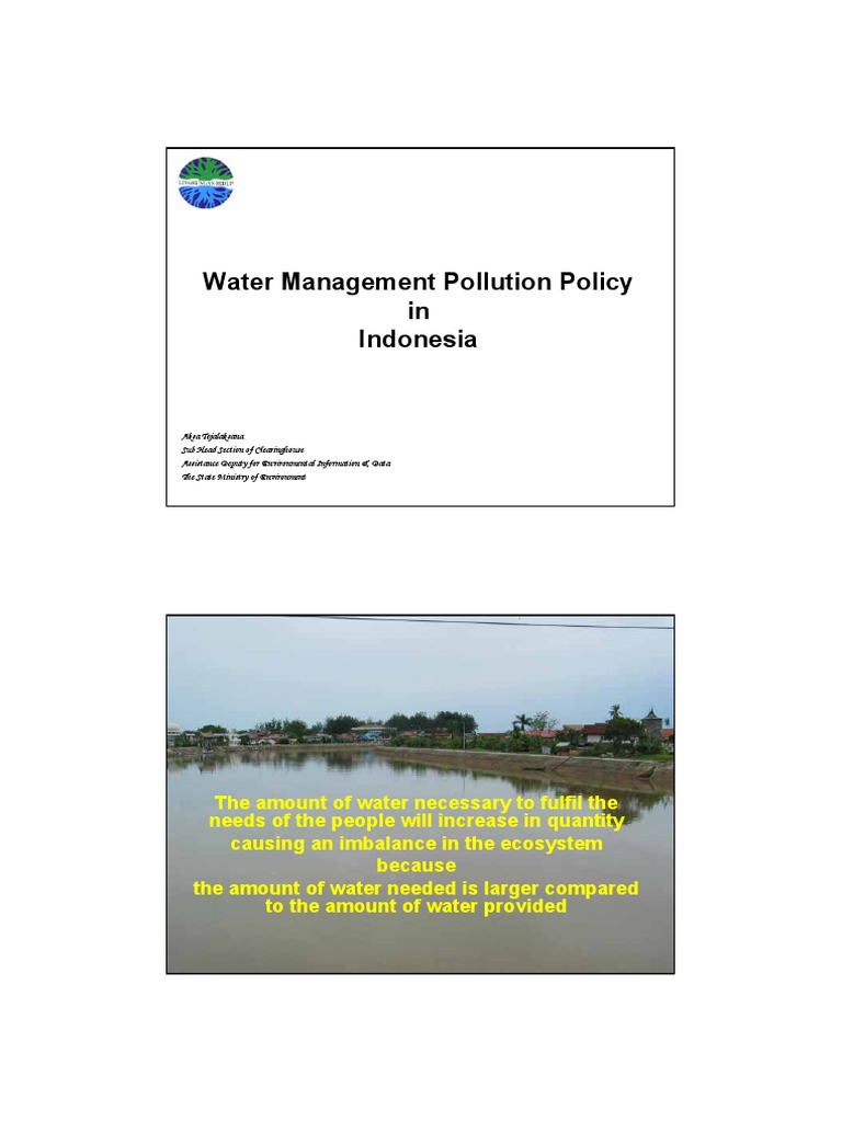 Water Management Pollution Policy in Indonesia | PDF | Water Resources ...