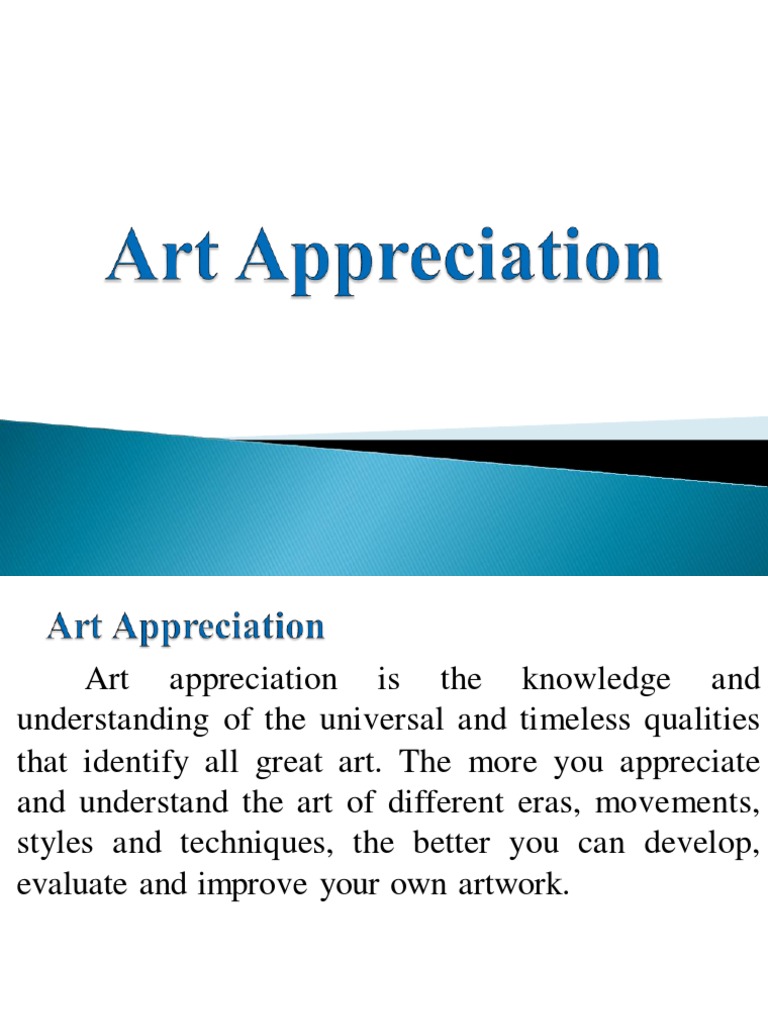 Art Appreciation | PDF | Still Life | Visual Arts