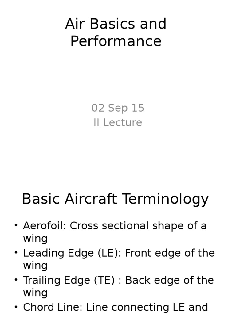 Aircraft Basics and Performance | PDF | Flight Control Surfaces | Flight