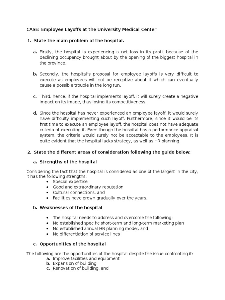 Case Studies | PDF | Layoff | Employment