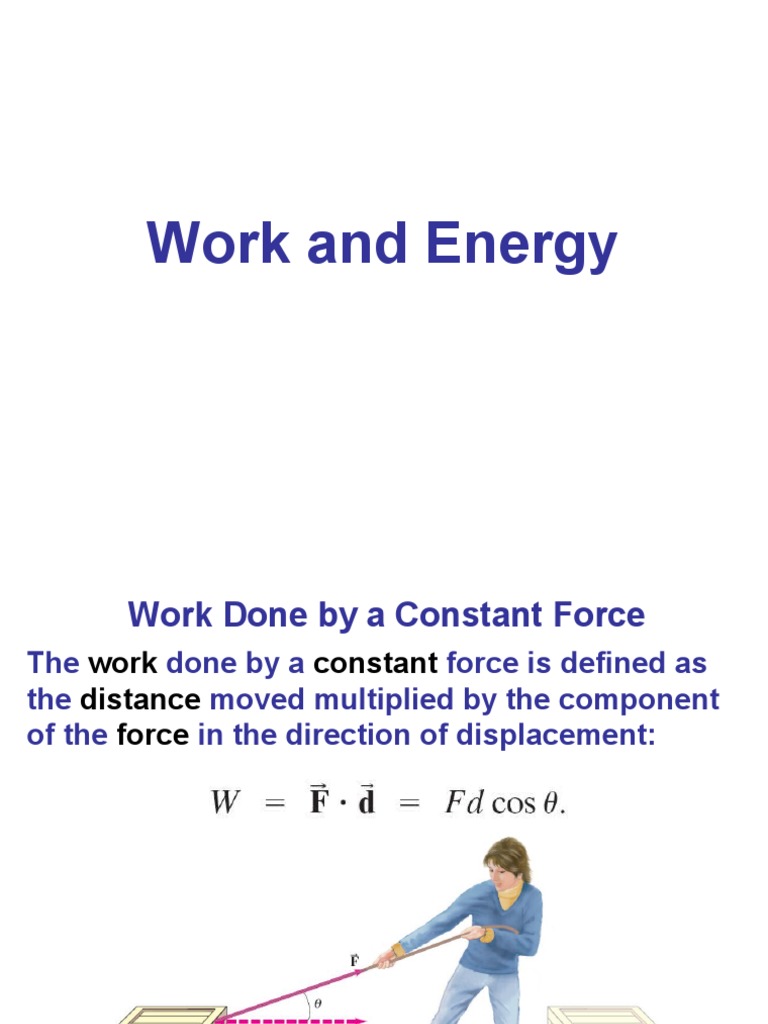Work Energy | PDF | Potential Energy | Force