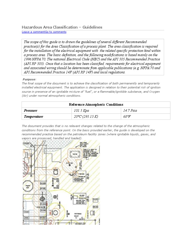 Hazardous Area Classification - Guidelines: Pressure Temperature | PDF ...
