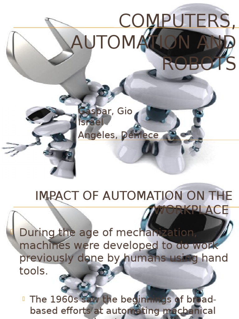 Computers, Automations and Robots | PDF | Automation | Robot