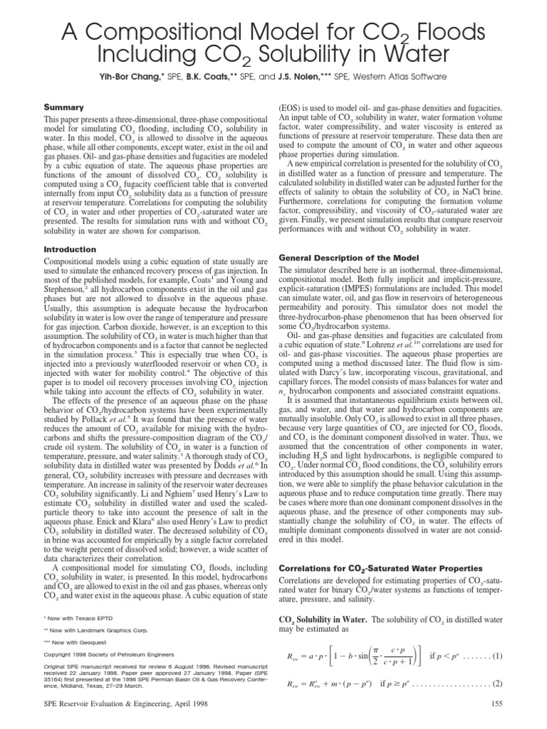 Reservoir Simulation Model | PDF | Solubility | Phase (Matter)