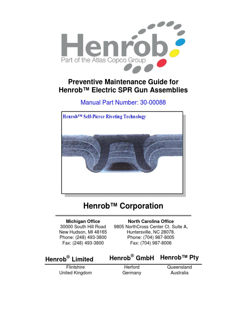 Henrob Maintenance | PDF | Rivet | Screw