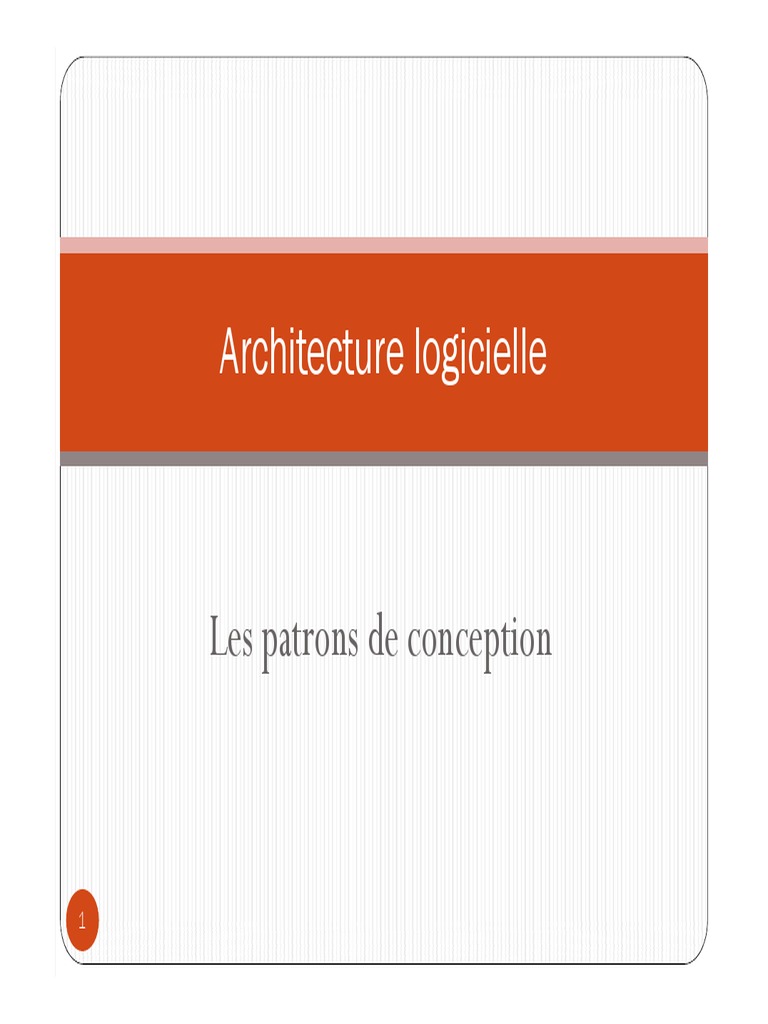 Introduction aux patrons de conception | PDF | Interface (Informatique) | Patron de conception