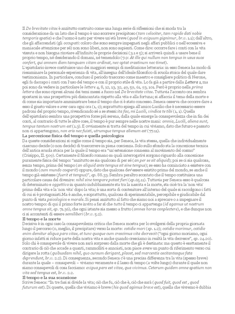 Seneca e Il Tempo | PDF