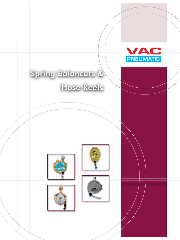 VAC Spring Balancer Hose Reels | PDF | Rope | Filling Station