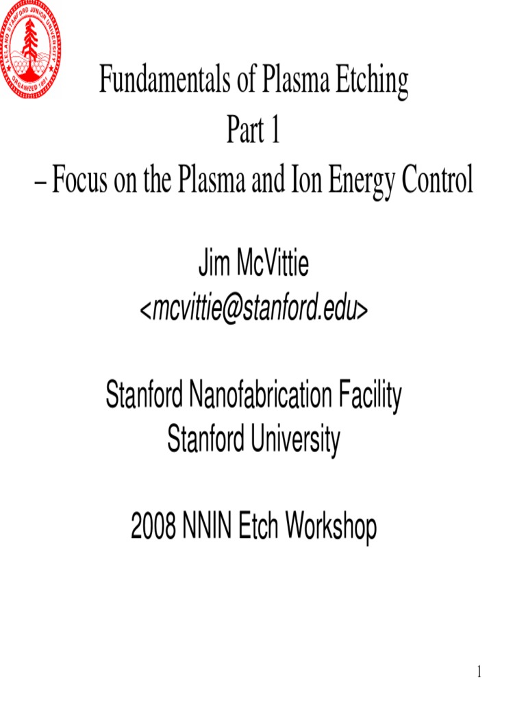 CCP vs ICP Plasma Etching Techniques | PDF | Plasma (Physics) | Ion