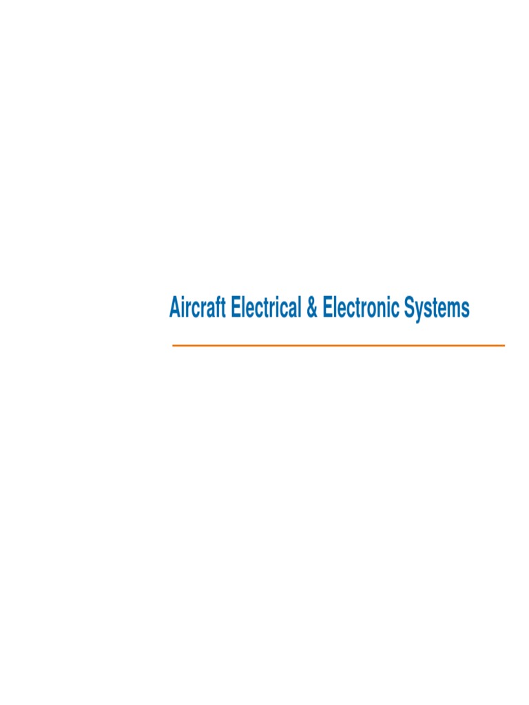 Aircraft Electric & Electronics | PDF | Air Traffic Control | Aircraft ...