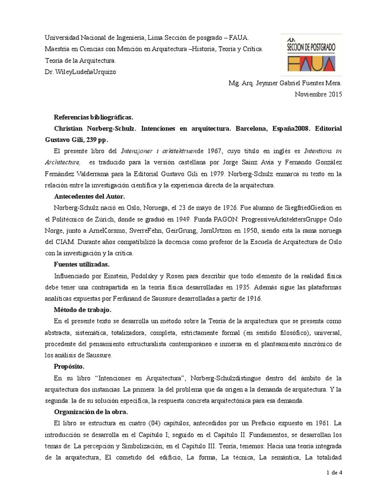 Norberg Schulz | PDF | Semiótica | Percepción