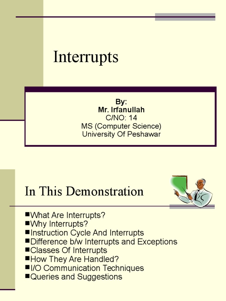 Interrupts 090527014956 Phpapp01 Inputoutput Process Computing 