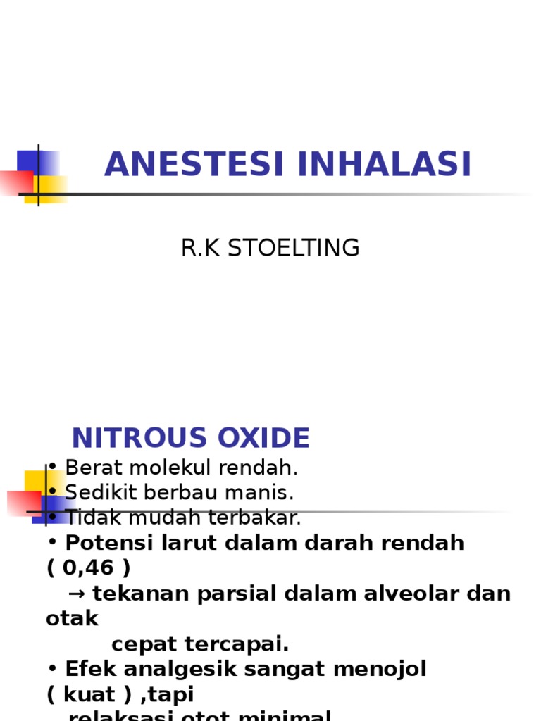 Anestesi Inhalasi | PDF