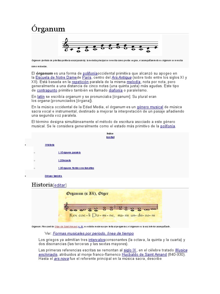 Órganum Duplum | PDF | Tradiciones de música clásica y artística ...