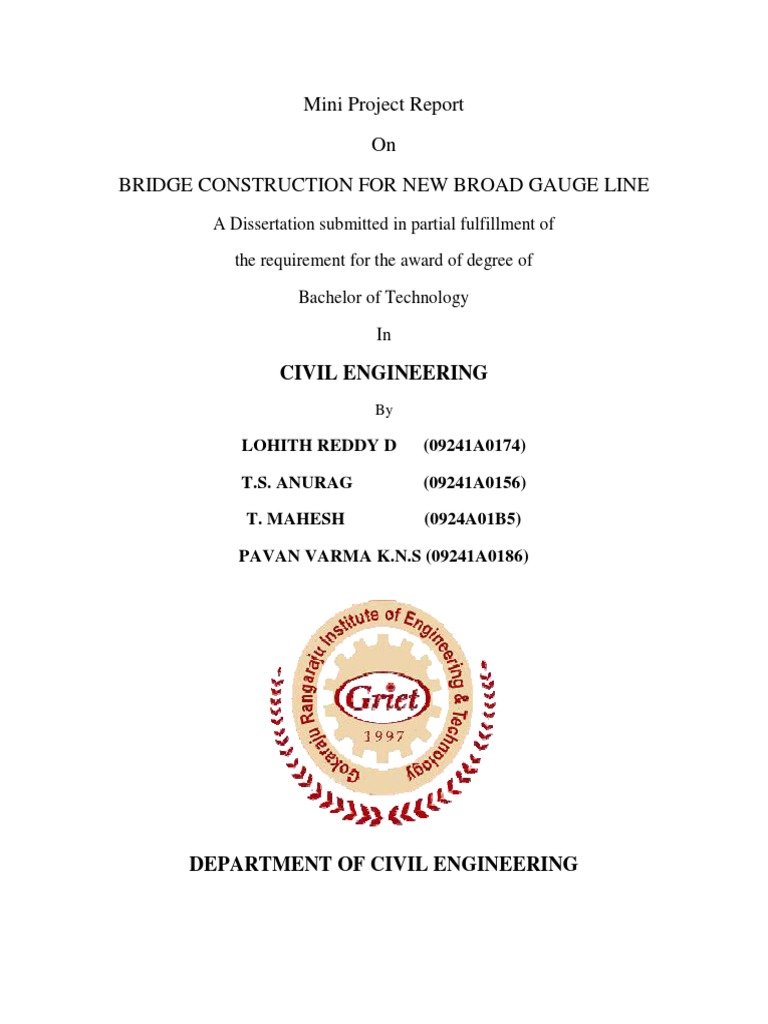 Project Report PDF | PDF | Discharge (Hydrology) | Prestressed Concrete