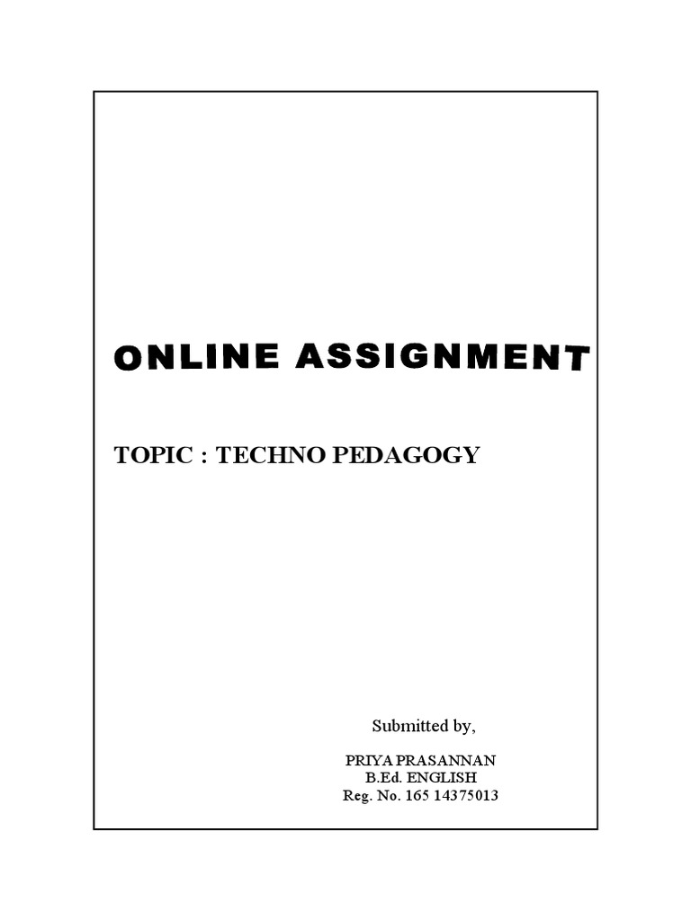 Online Assignment | PDF | Educational Technology | Constructivism (Philosophy Of Education)