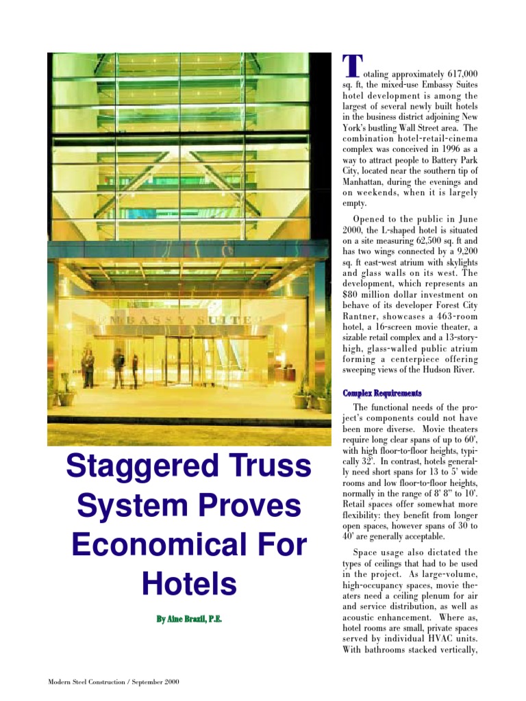 Staggered Truss Example | PDF | Truss | Framing (Construction)