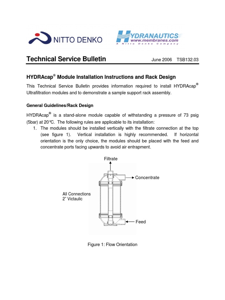 Technical Service Bulletin: Hydracap Module Installation Instructions ...