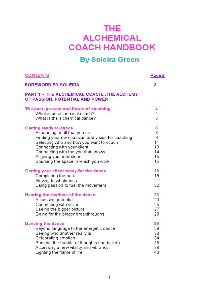 Alchemical Coach | PDF | Alchemy | Consciousness