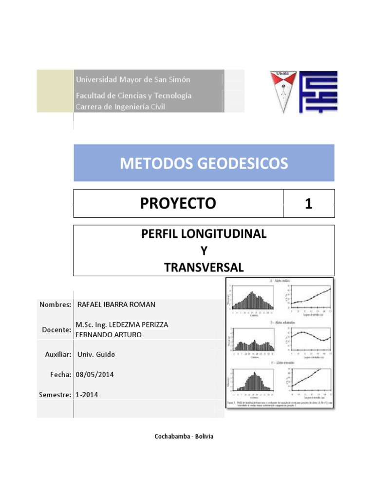 Perfil Longitudinal y Transversal Umss | PDF | Curva | Topografía