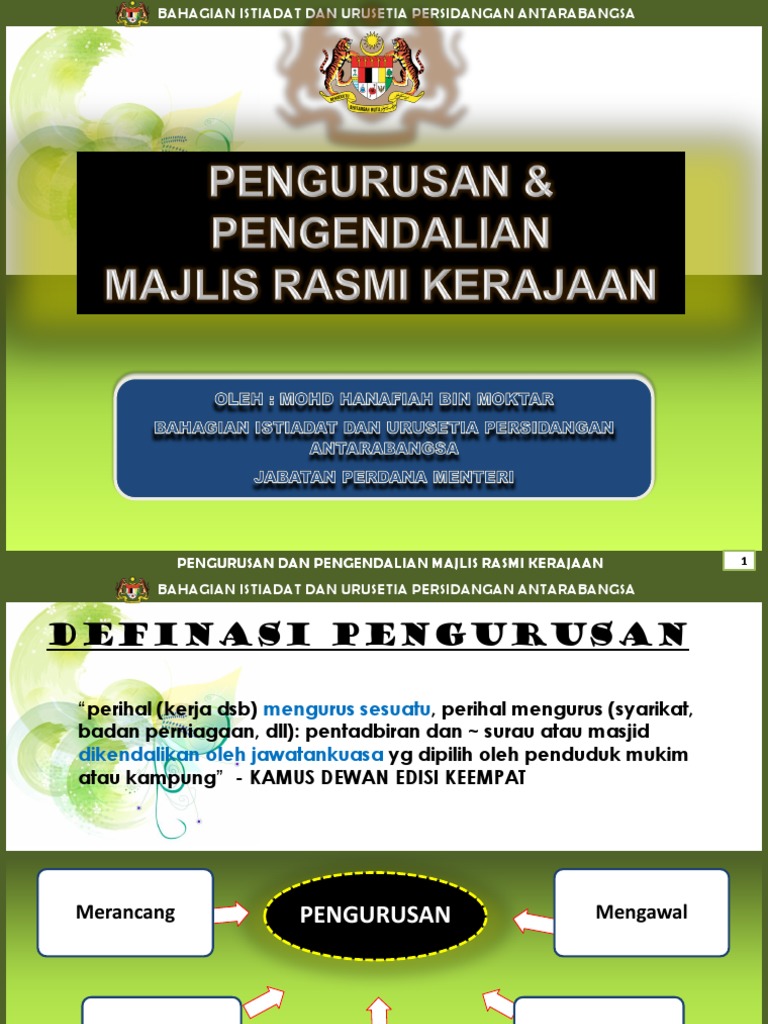 Pengurusan Dan Pengendalian Majlis PDF | PDF