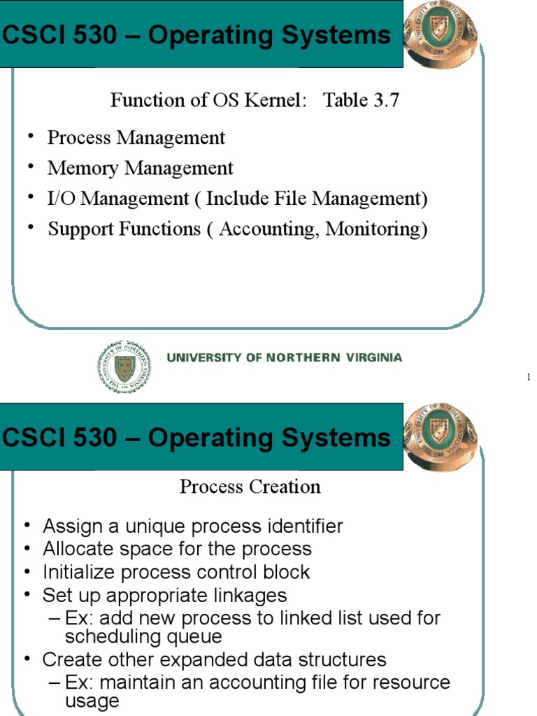 CSCI 530 - Operating Systems | PDF | Process (Computing) | Operating System CSCI 530 - Operating Systems | PDF | Process (Computing) | Operating System