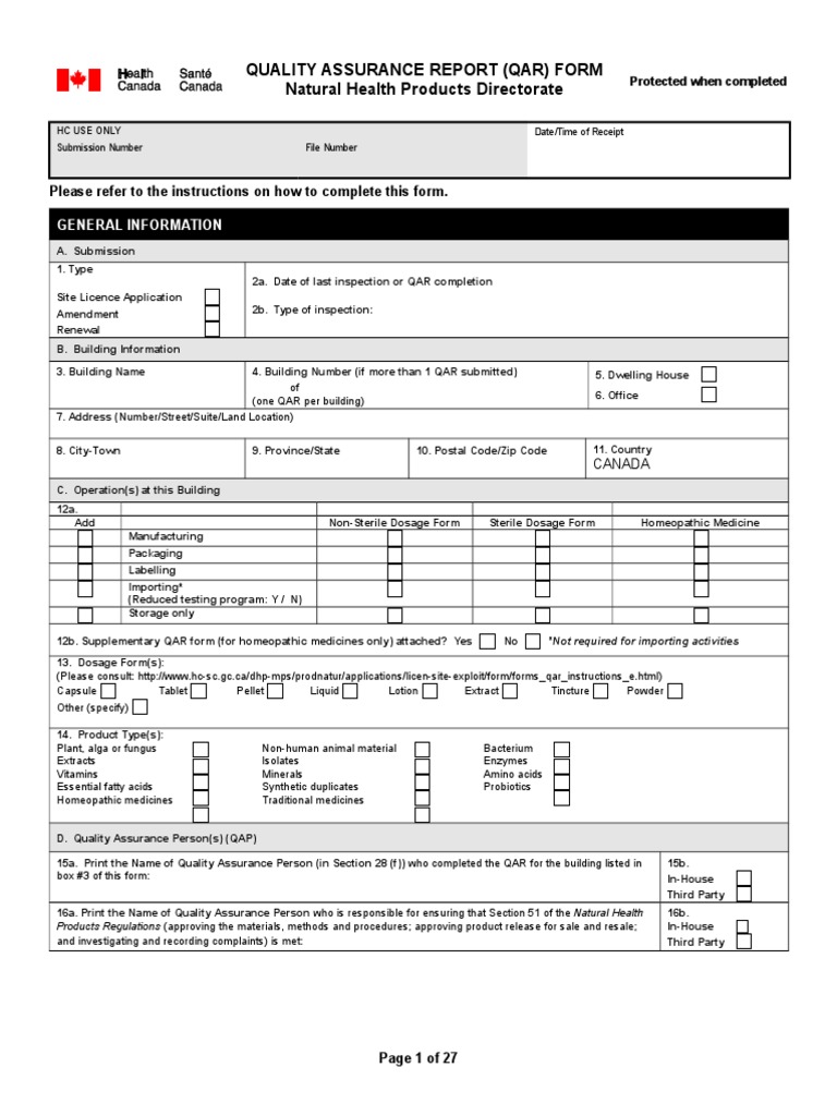 New QAR Blank | PDF | Specification (Technical Standard) | Quality ...