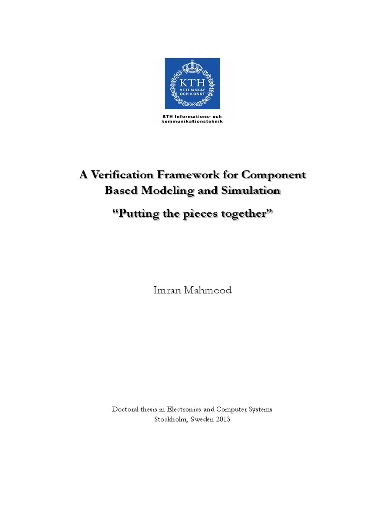A Comprehensive Verification Framework For Verifying Composability In Component Based Modeling