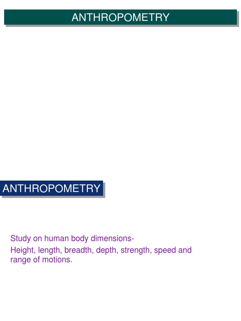 Anthropometry | PDF | Anthropometry | Percentile