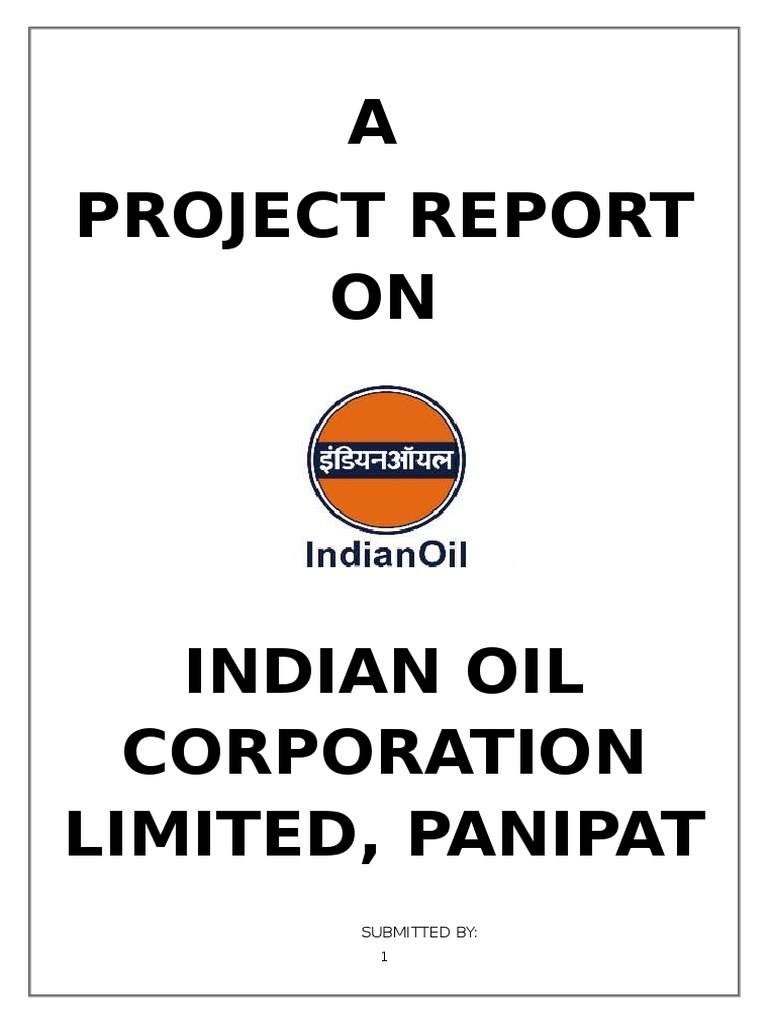 IOCL Project | PDF | Cracking (Chemistry) | Oil Refinery
