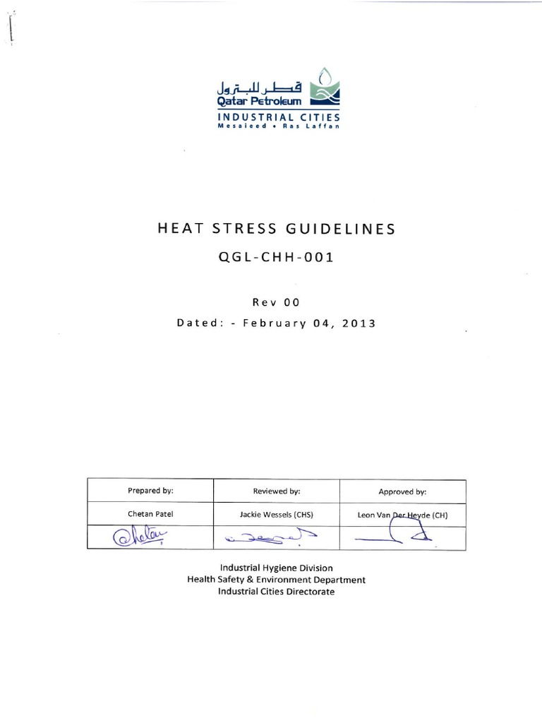 RLC Heat Stress Guidelines | Download Free PDF | Hyperthermia | Humidity