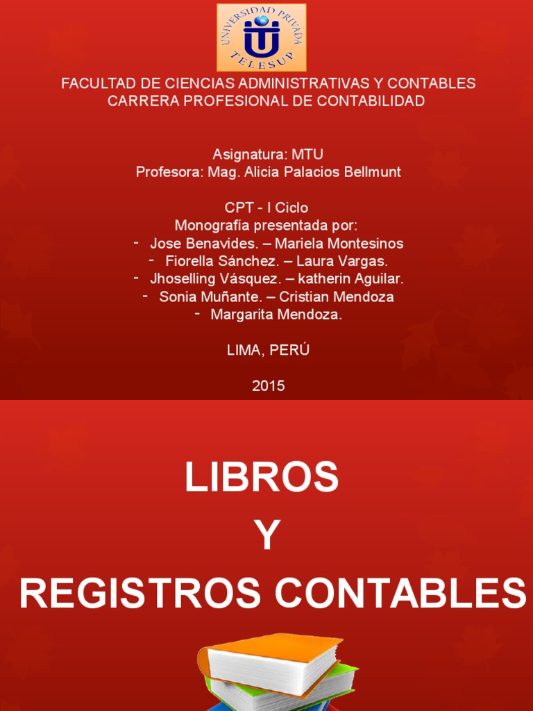 Libros y Registros Contables | PDF | Contabilidad | Impuesto sobre la renta