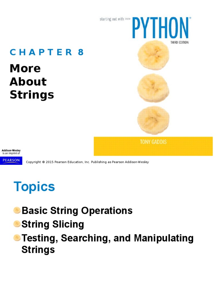 Starting Out With Python Chapter3 More About Strings Pdf String Computer Science