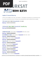 All Biss Active Keys | PDF | Telecommunications | Broadcasting