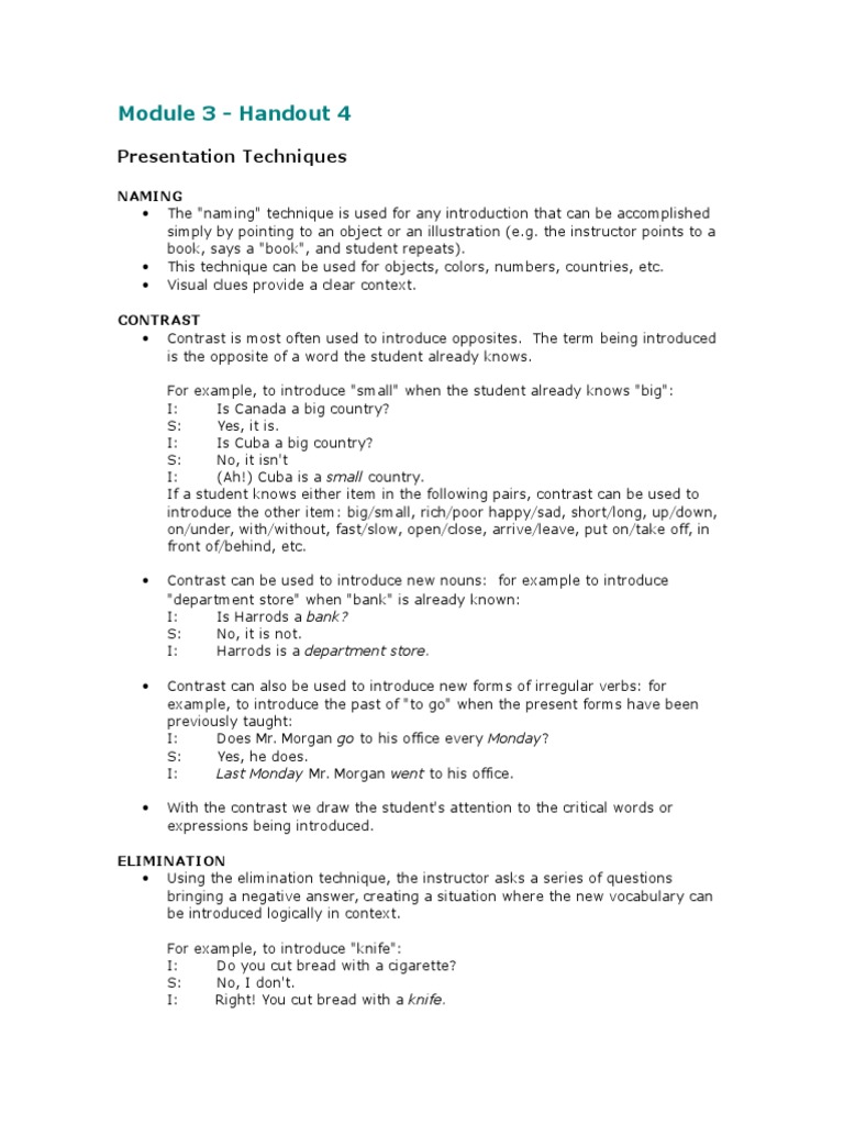 presentation-techniques-pdf-vocabulary-verb