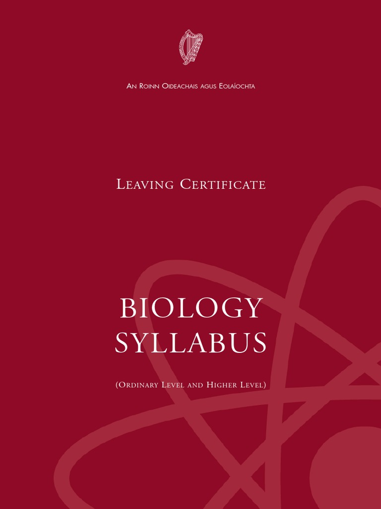 Leaving Certificate Biology Syllabus | PDF | Central Nervous System ...
