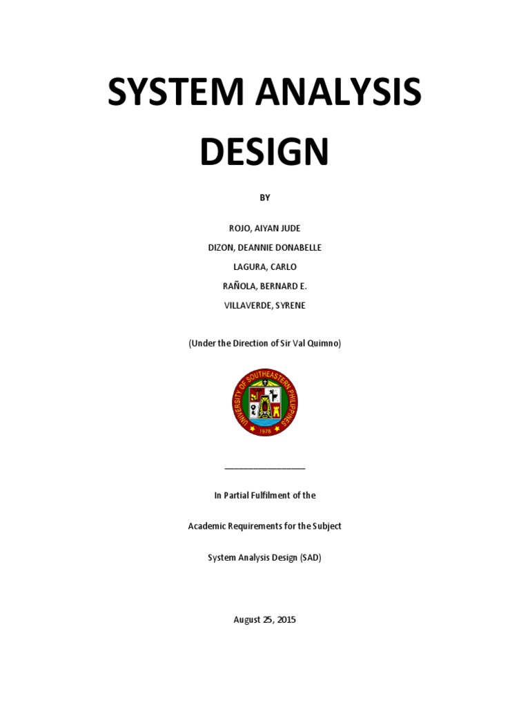 System Analysis and Design Project | Human Resource Management ...