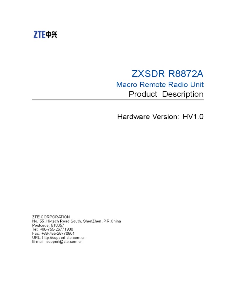 SJ-20141127113509-001-ZXSDR R8872A (HV1.0) Product Description - 608418 ...