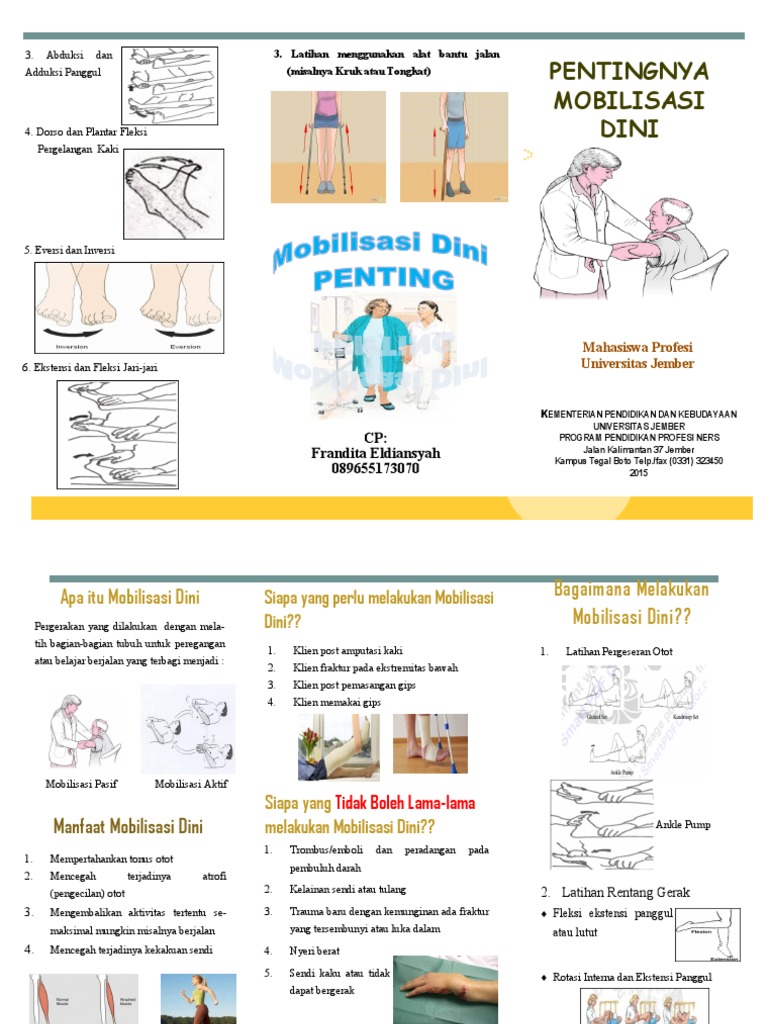 Mobilisasi Dini Post Operasi - Perumperindo.co.id