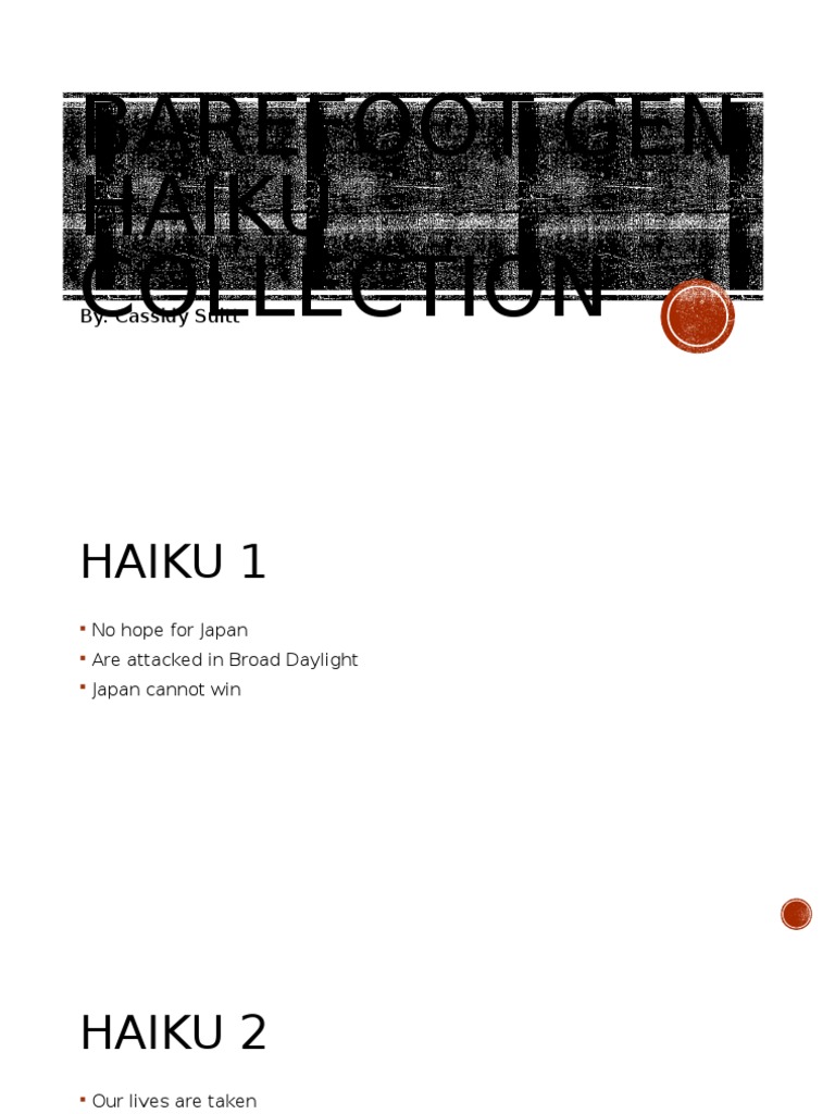 Haiku Reflections on War and Japan | PDF