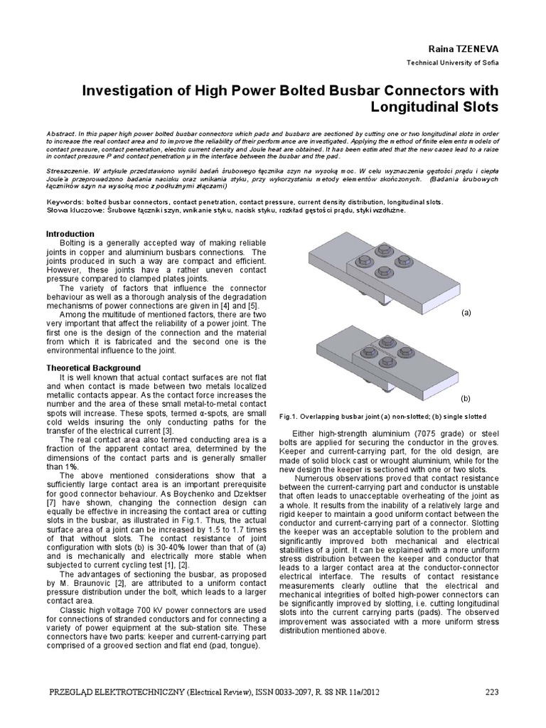 Busbar Joints | Download Free PDF | Electrical Connector | Electrical ...